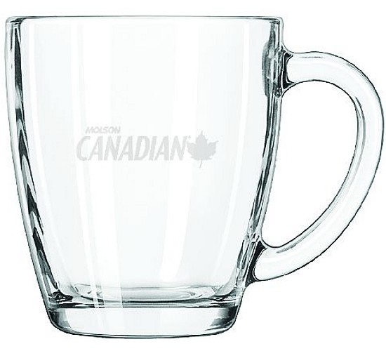 Square Mug 14oz Clear Glass