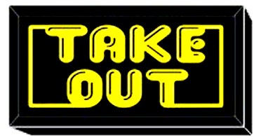 IS001-TOC - Illuminated Sign TAKE OUT