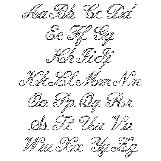 Engraving Font Double Line Script